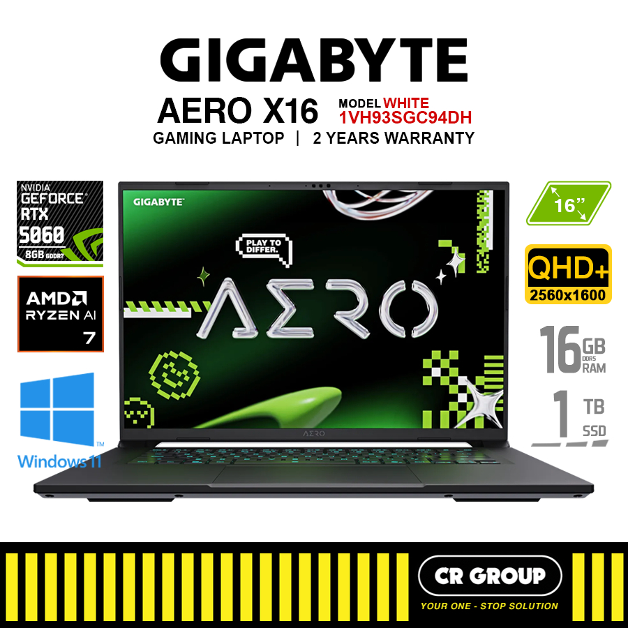Gigabyte Aero X16 1VH93SGC94DH - AMD Ryzen Al 7 350 - GeForce RTX 5060 ...