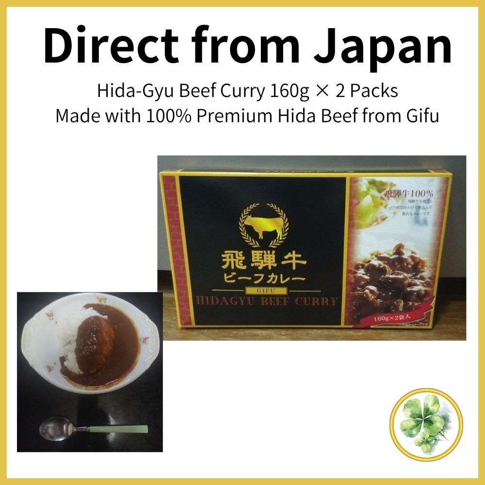 Hida-Gyu Beef Curry 160g × 2 Packs – Made with 100% Premium Hida Beef ...