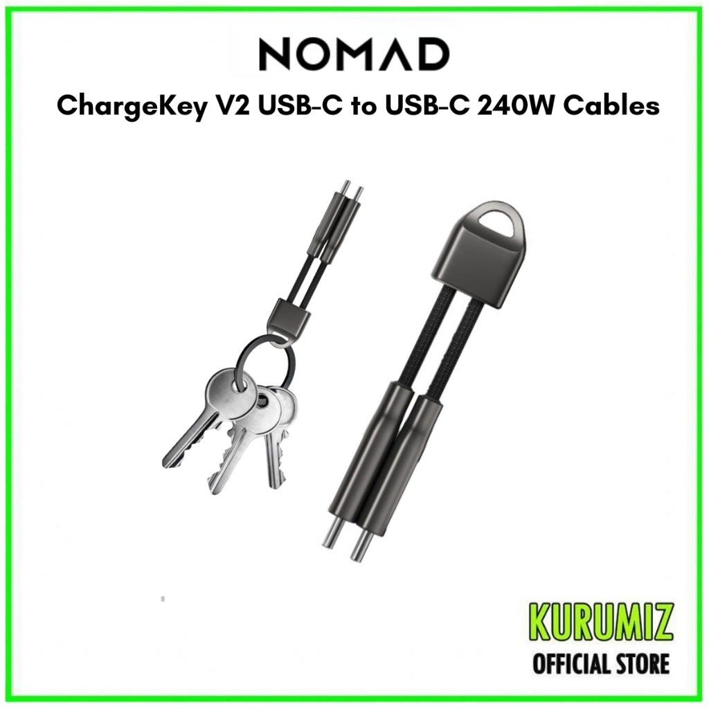 NOMAD ChargeKey V2 USB-C to USB-C 240W Cables | Shopee Singapore