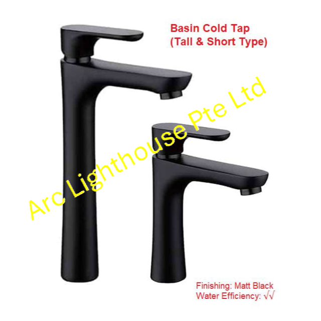 Basin Cold Tap/Basin Tall Cold Tap/Matt Black Basin Tap | Shopee Singapore