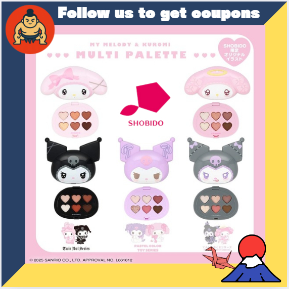 Shobido Sanrio Kuromi Multi Palette 6 Colors (Type: Kuromi / Kuromi ...