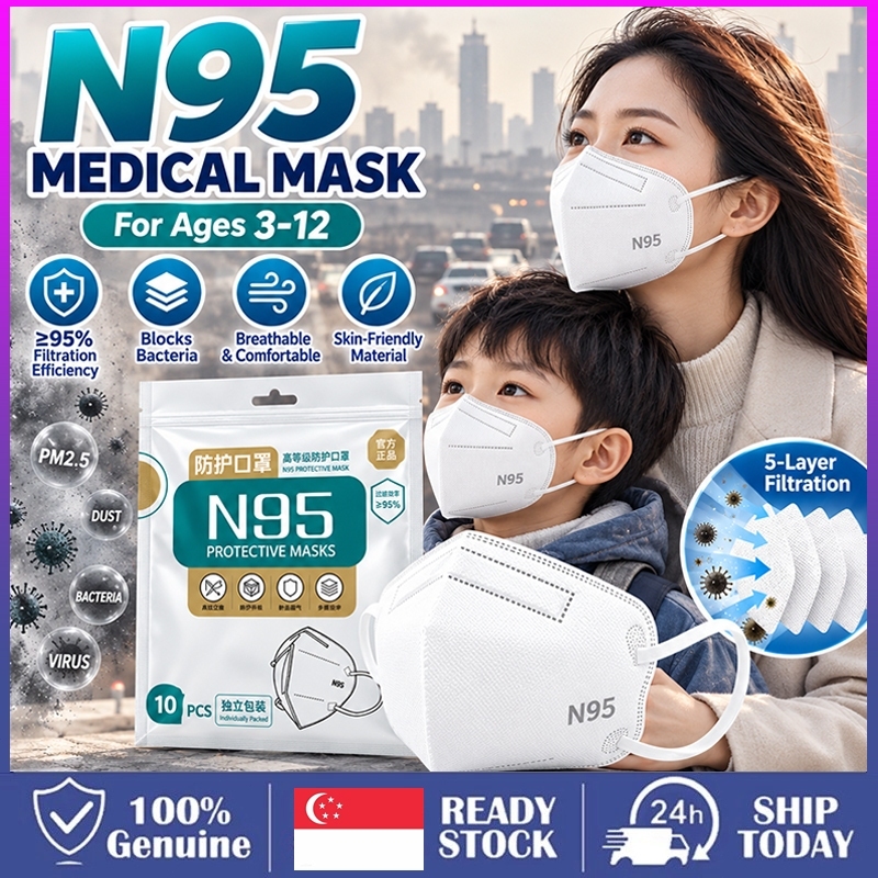 SG N95 Mask 100PCS Protective Face Mask High Filtration Breathable ...
