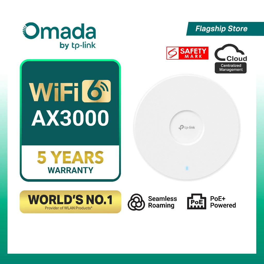 TP-Link EAP650 Omada AX3000 Ceiling Mount WiFi 6 Access Point | Shopee ...