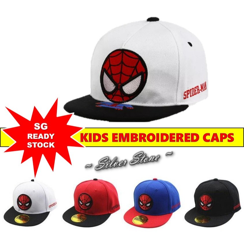 [SG READY STOCK] Children Cartoon Kids Cap Spiderman Captain America ...