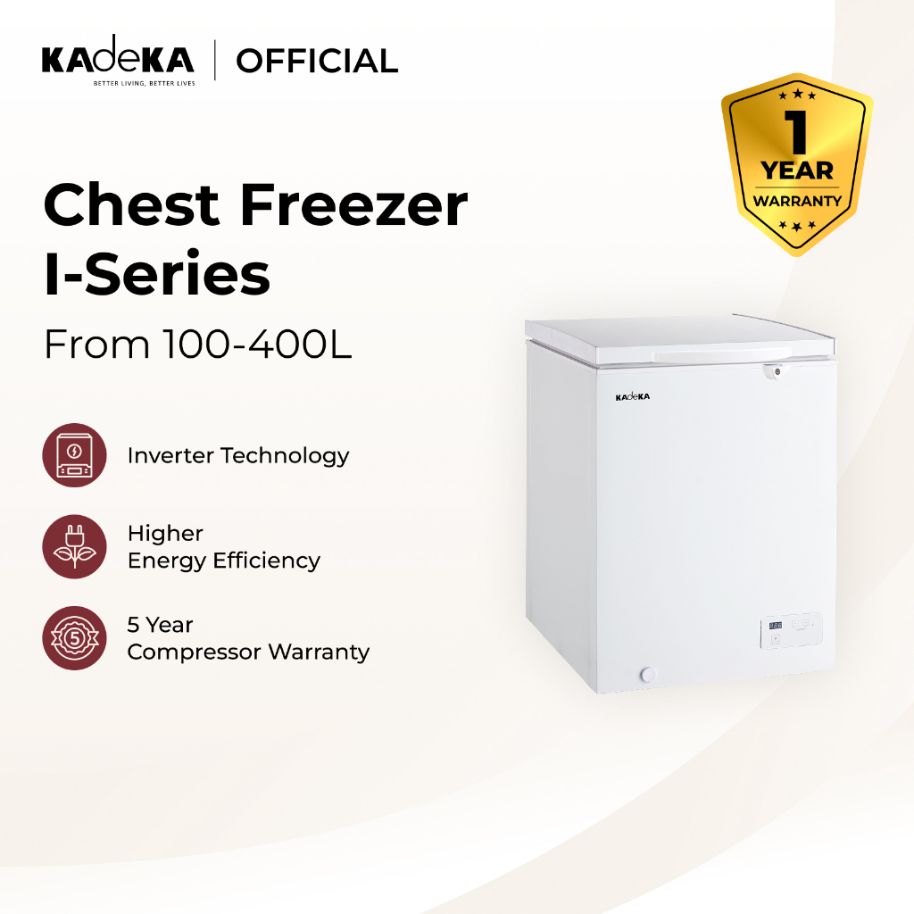 KADEKA I-Series 100L/150L/200L/250L/300L/400L (One Door) Chest Freezer ...
