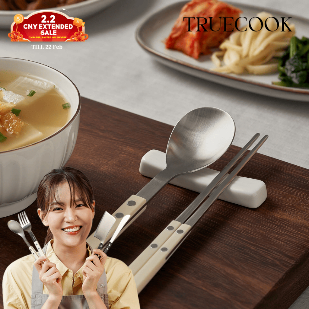 Korean Stainless SS304 Tableware Set Spoon Chopsticks Fork Knife ...