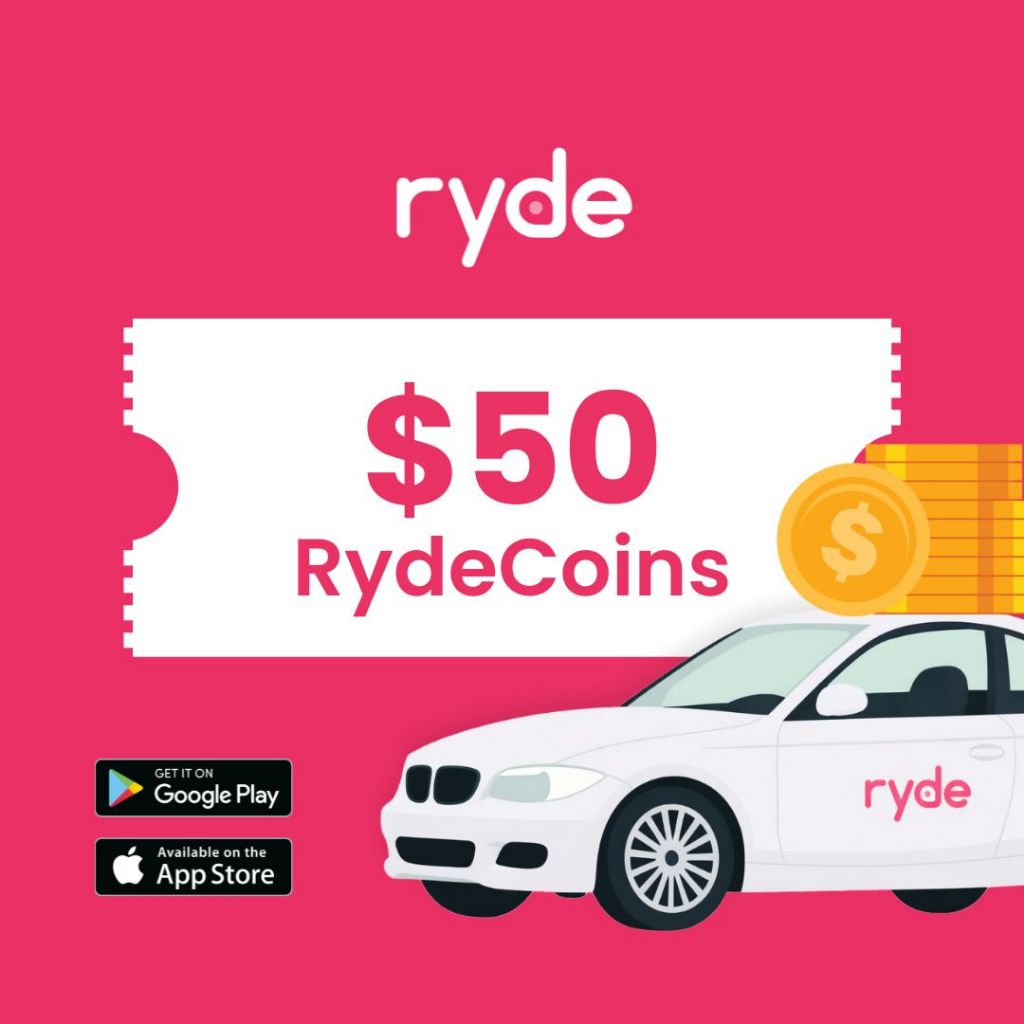 SGD50 - Ryde Voucher Code (Credit in Ryde wallet by 30 June 2026 ...