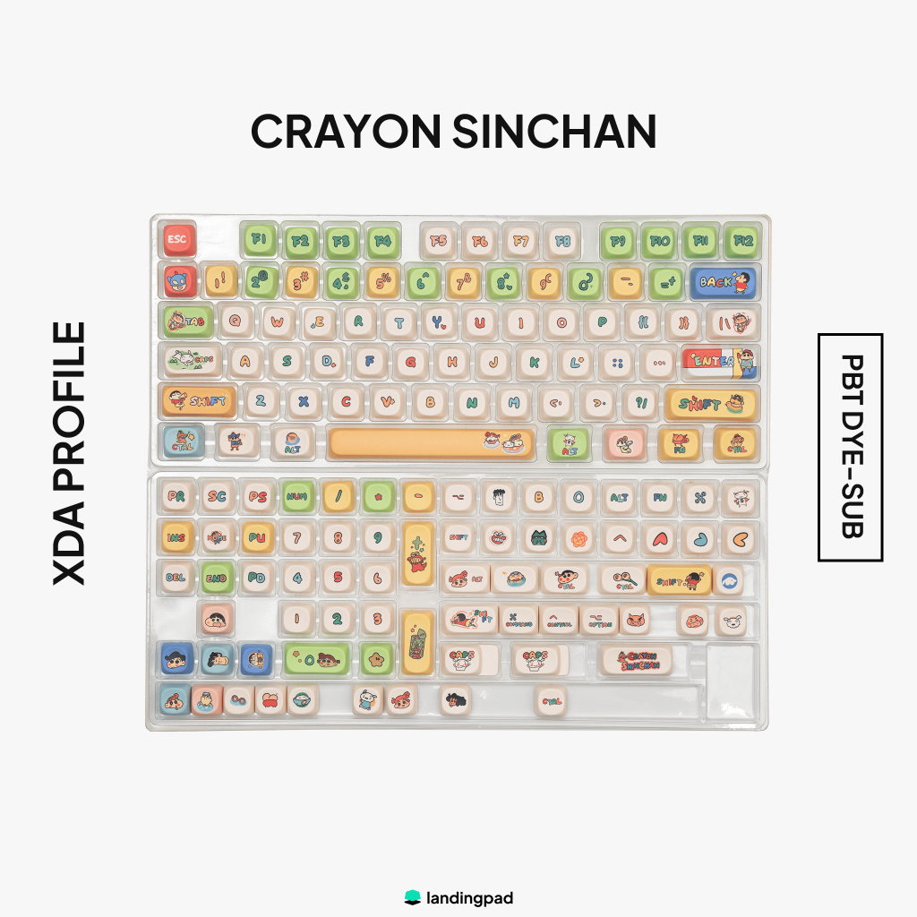 [⌨️ LandingPad] PBT Crayon Shinchan LBXX labixiaoxin MAO Profile Keycap ...