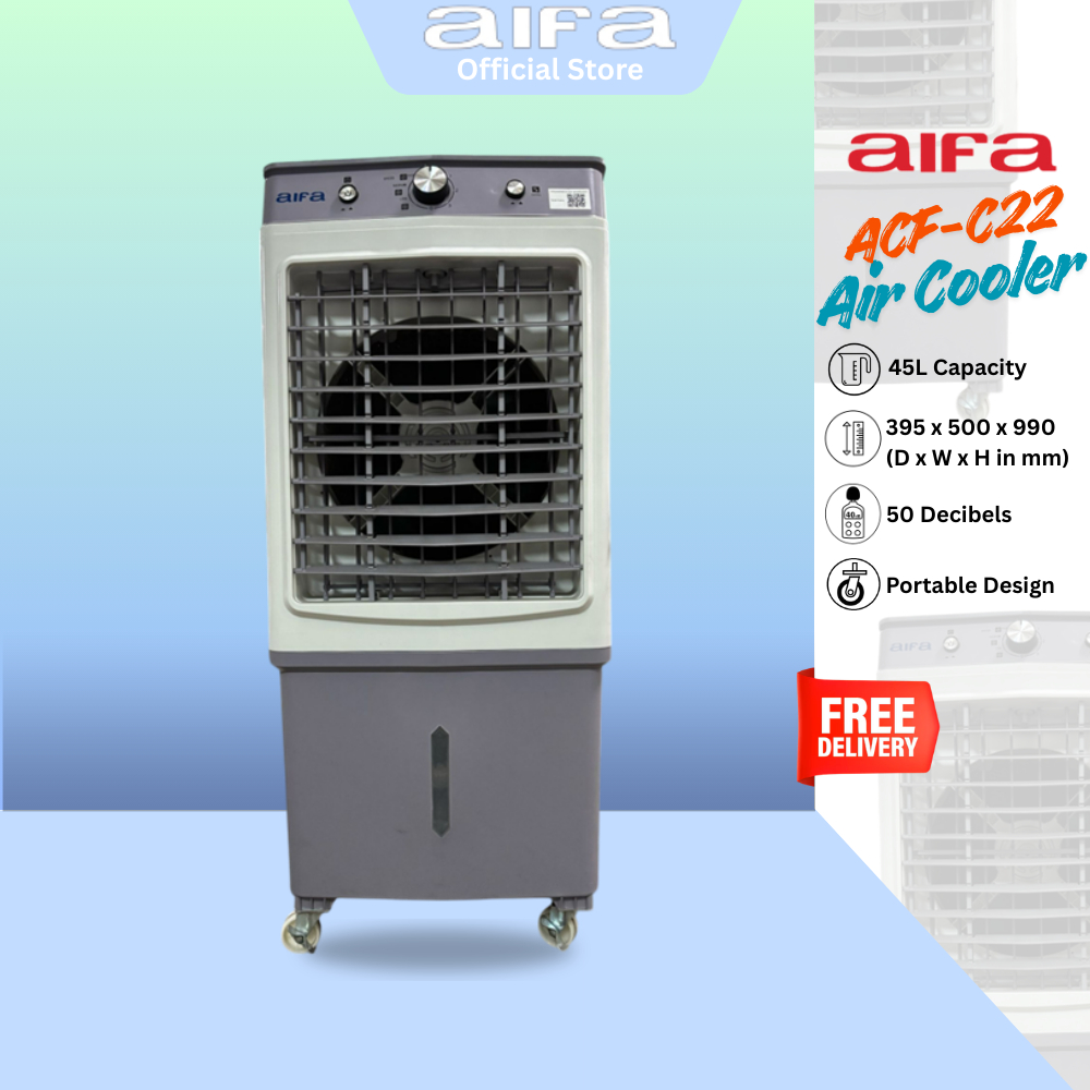 Aifa ACF-C22-1 Air Cooler, Portable Design, Wind Speed Distance ≈ 2m to ...