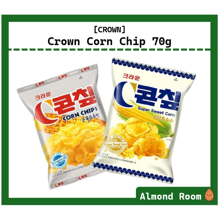 Crown Corn Chips Series –Original / Super Sweet Corn 70g | Shopee Singapore