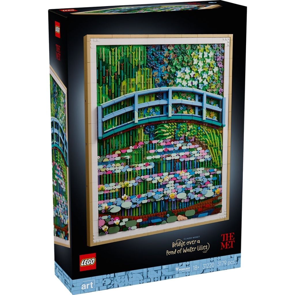 LEGO Art 31220 Claude Monet – Bridge over a Pond of Water Lilies ...