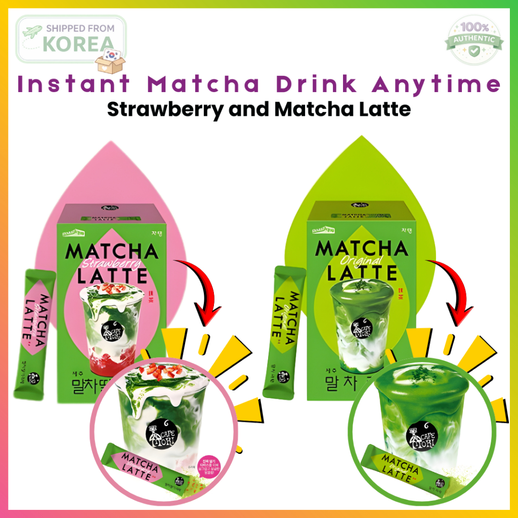 Matcha Latte Instant Stick 19.5g x10| Quick Mix Drink | Refreshing ...