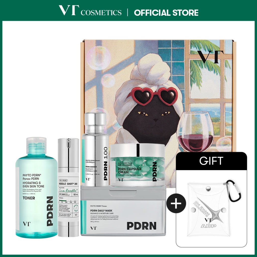 [VT] All-in-One Glow Set: PDRN x TX-Toning & 2 Free Cards Total Repair ...