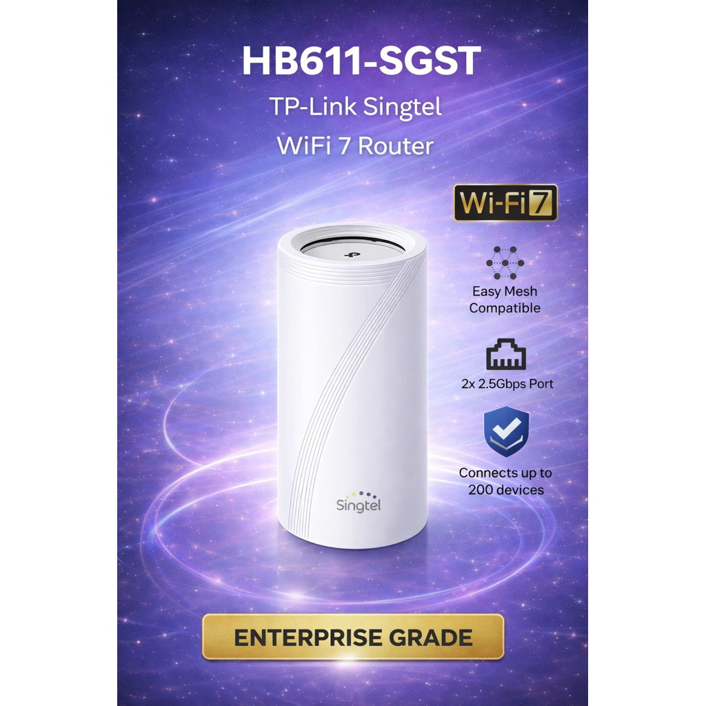 TP-Link HB611 - SGST WiFi 7 Router (Tri-Band, 11 Gbps Tri-Band | 2.5G ...