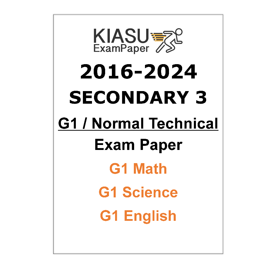 2016-2022 2023 2024 Secondary 3 Sec 3 G1 Normal Technical NT Elementary ...