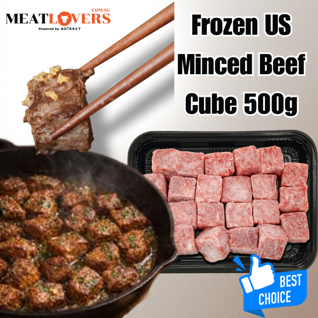 Frozen US Minced Beef Cube 500g | Shopee Singapore