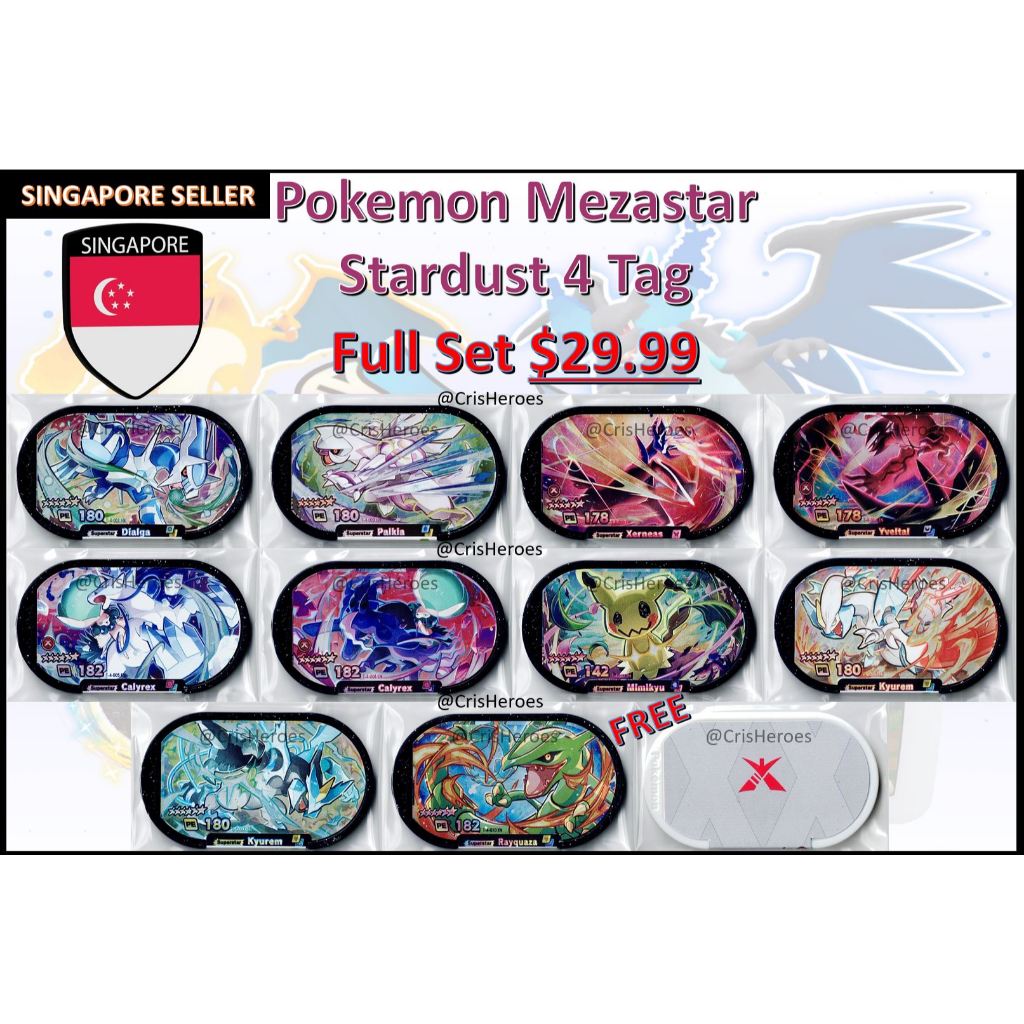 Pokemon Mezastar 6 Star Disk Tag Card Superstar Set Price (SG) | Shopee ...