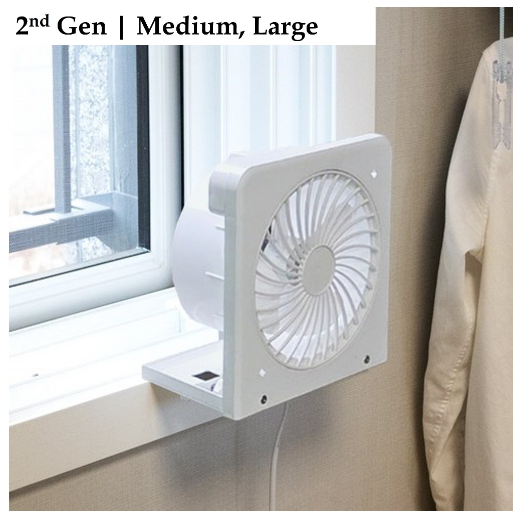 EZFAN Window Exhaust Fan Portable Frame 2nd Generation | Medium / Large ...