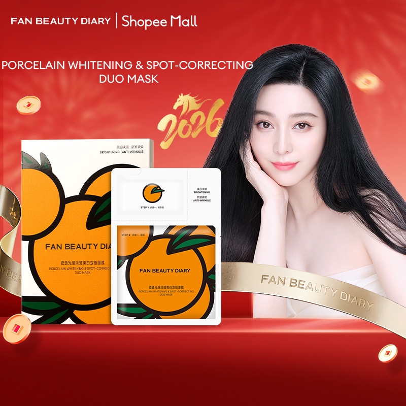 FAN BEAUTY DIARY PORCELAIN WHITENING & SPOT-CORRECTING DUO MASK ...