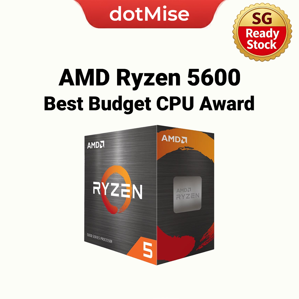 AMD 5600 5500 Ryzen 5 CPU BOXED AM4 6 Cores, Zen 3, 4.4GHz Boost, PCIe ...