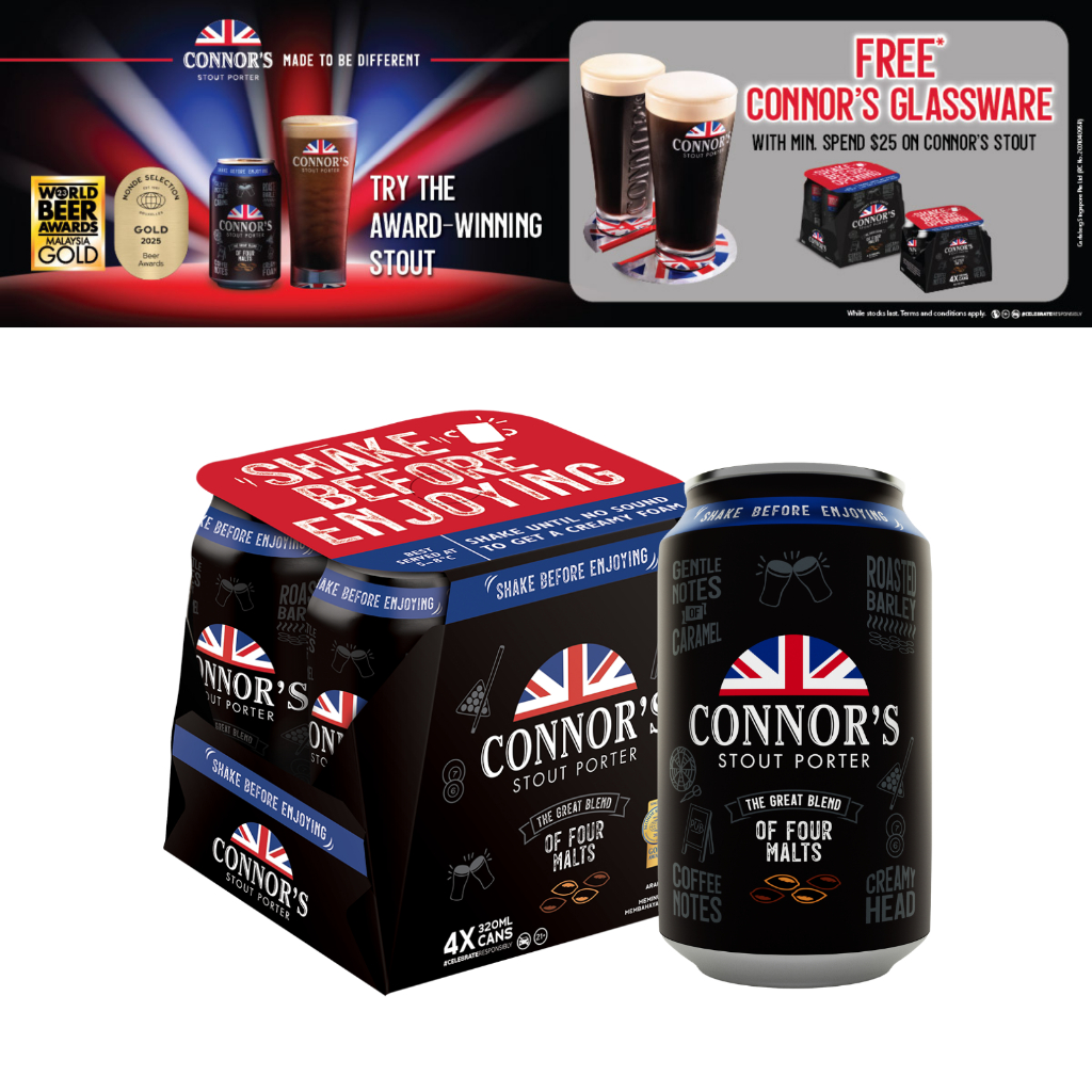 Connor s Stout Porter Beer Can (4x320ml) | Shopee Singapore