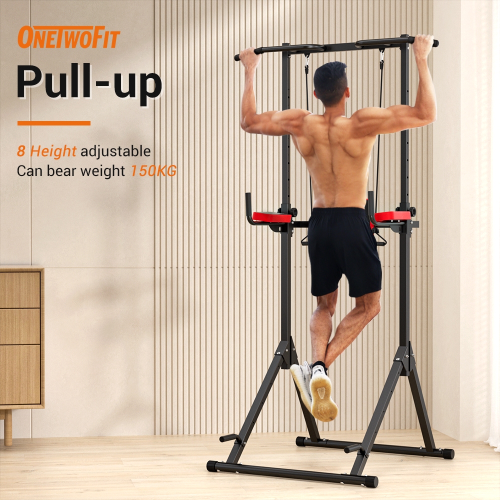 OneTwoFit Adjustable Pull-Up Bar Multi Functional Pull Up Bar for Home ...