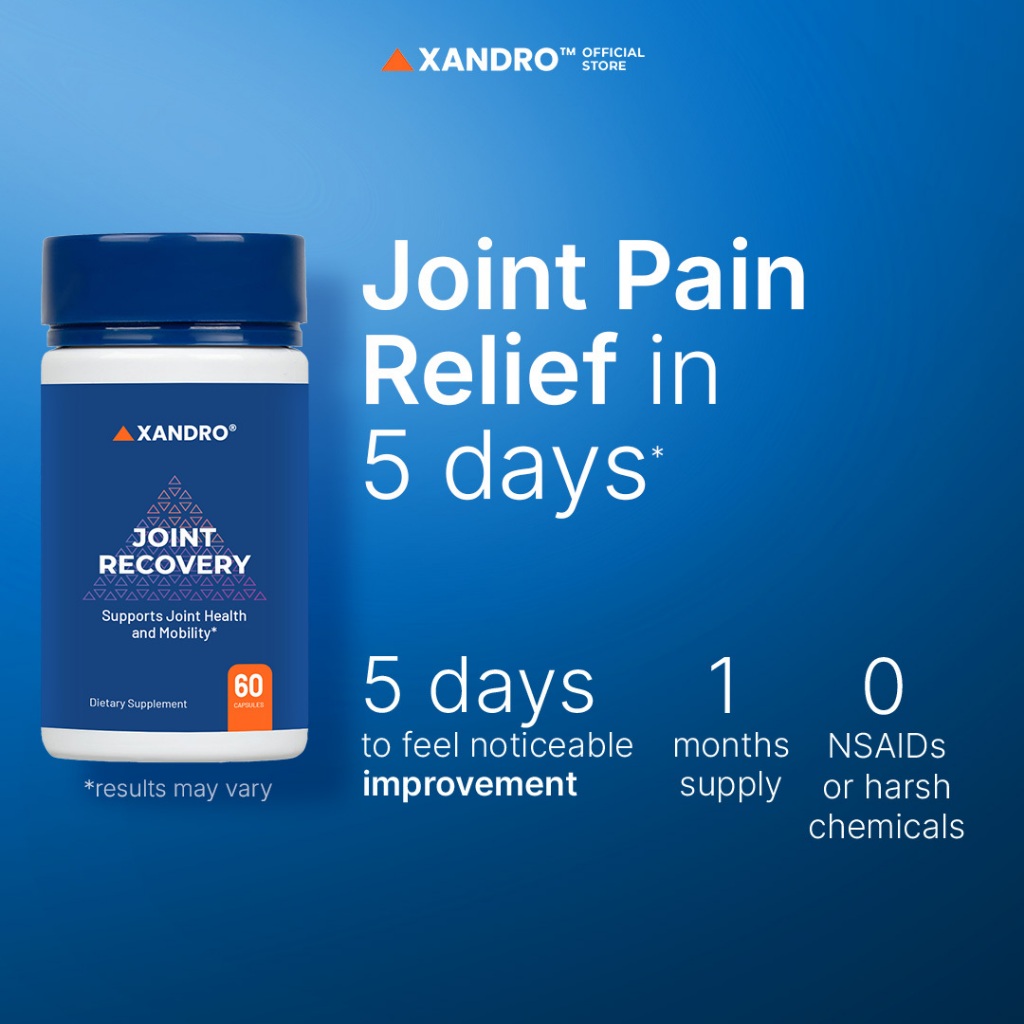 Xandro Lab Joint Recovery | Feel Relief In 5 Days | Dual-Action Joint ...