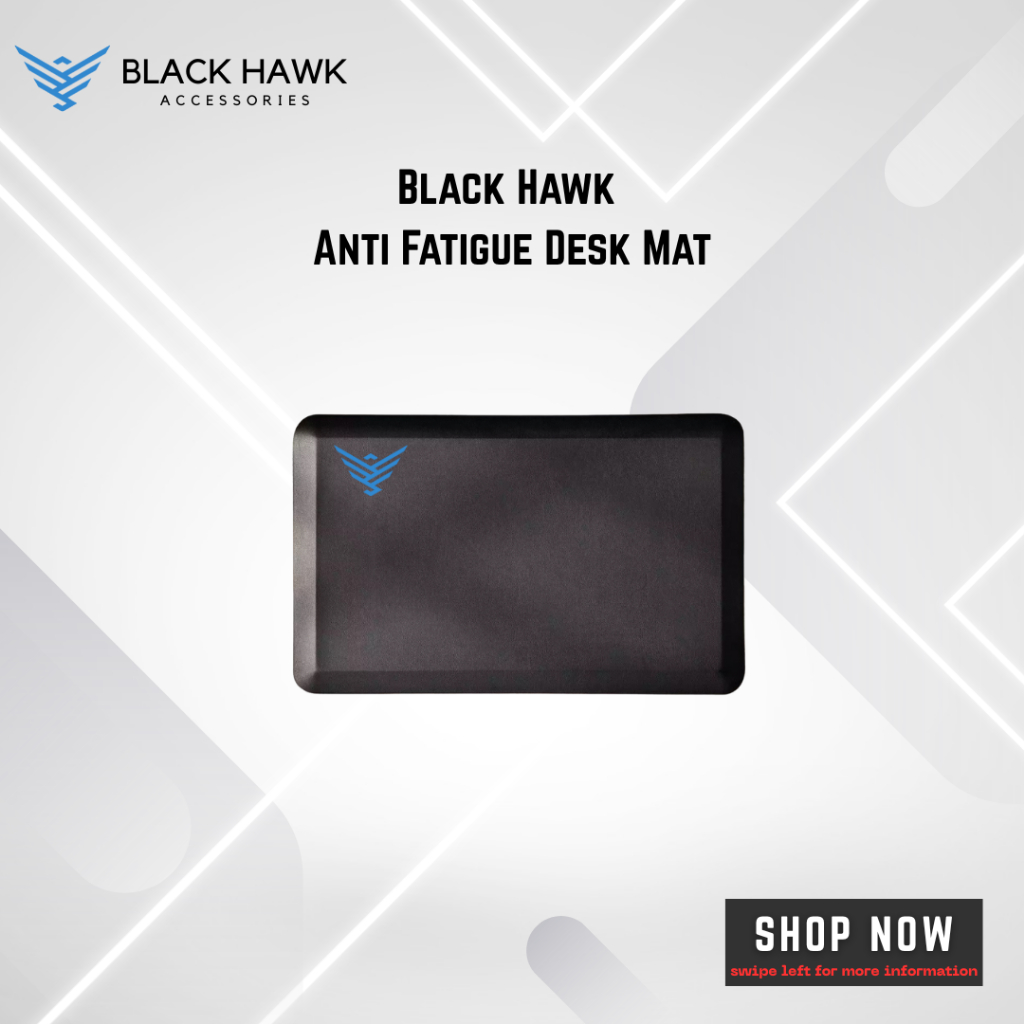🦅 (𝐒𝐆 𝐒𝐓𝐎𝐂𝐊) Black Hawk Anti Fatigue Mat / Standing Desk Mat / Kitchen ...