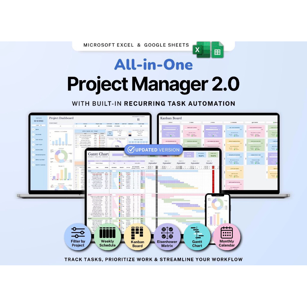 Project Management Spreadsheet Team Project Task Tracker Google Sheets ...