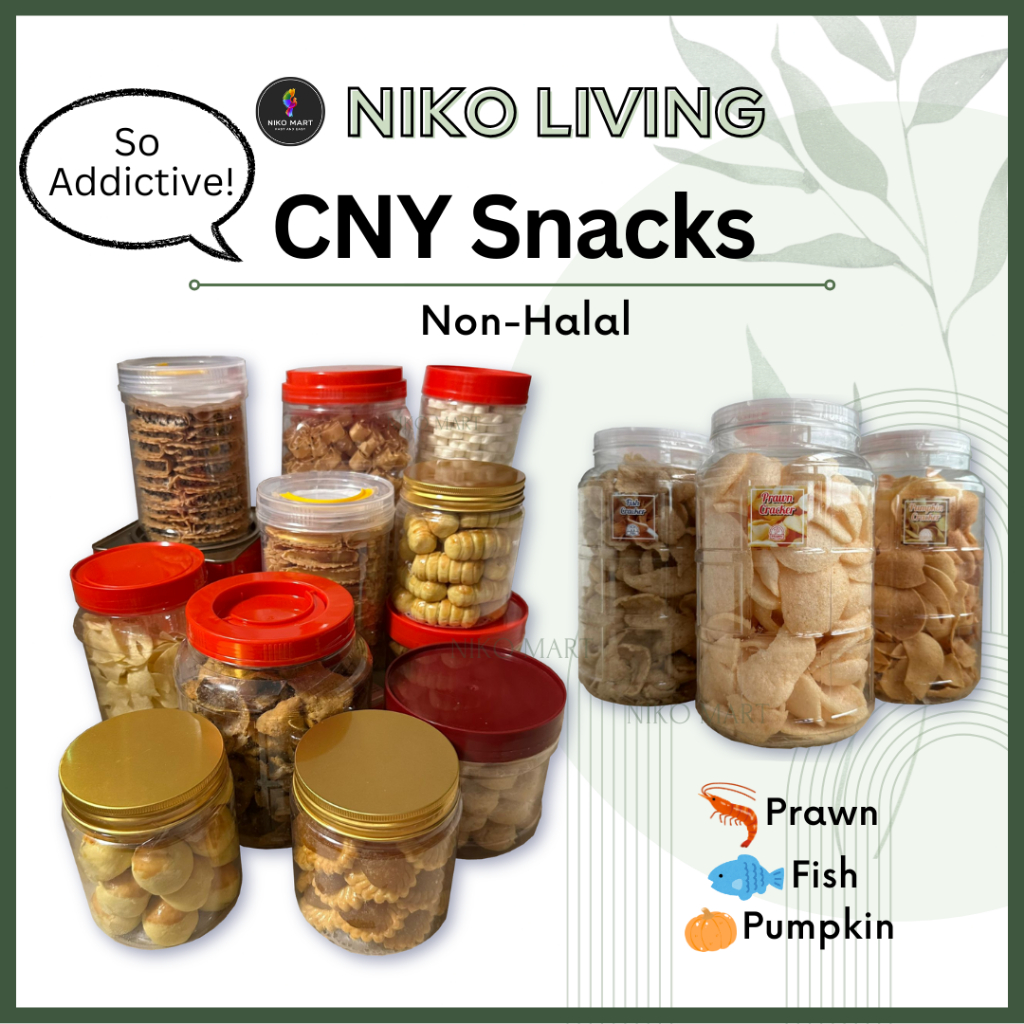 CNY Goodies & Fish crackers Prawn Cracker - ,Pumpkin Cracker, Fishskin ...