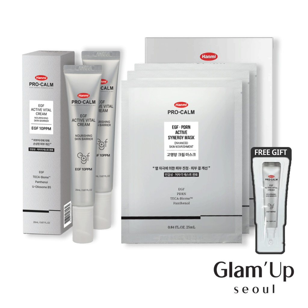 [Hanmi] Pro-Calm EGF Active Vital Repair Cream & EGF PDRN Sheet Mask ...