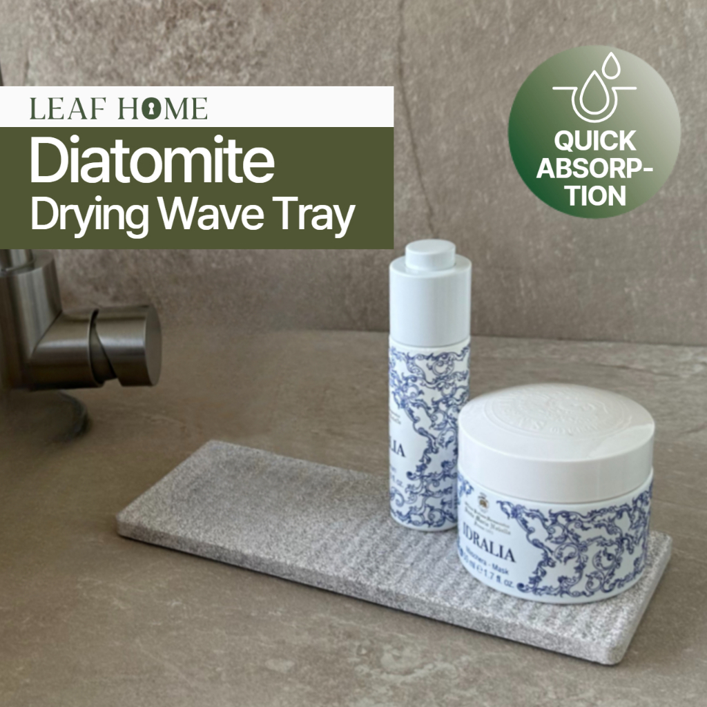 Leafhome Diatomite porous Ceramics Bathware / Drying Wave Tray ...