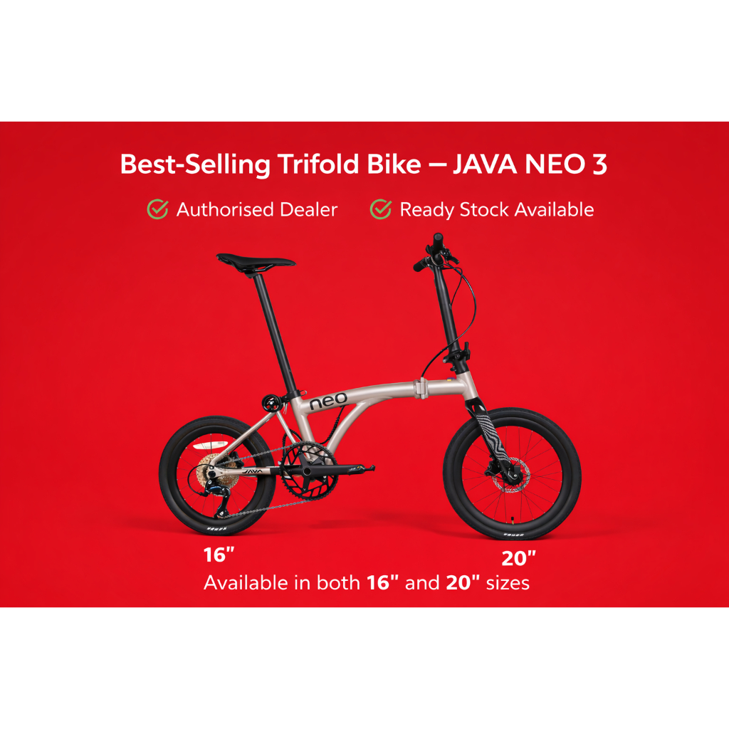 (New) Java Neo 3 16/20inch trifold bike light weight with Shimano Sora ...