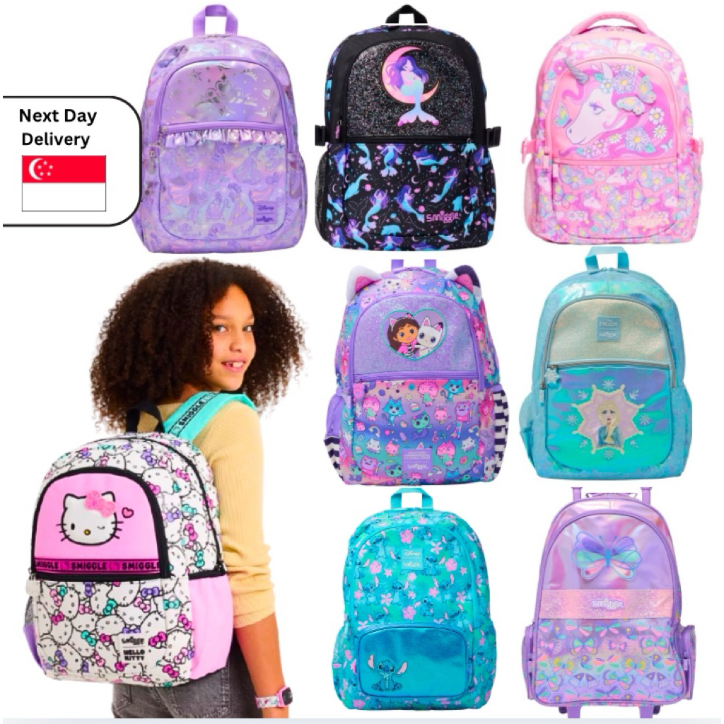[Authentic] Smiggle School Bag L P1-P6 Frozen Elsa Primary School Bag ...