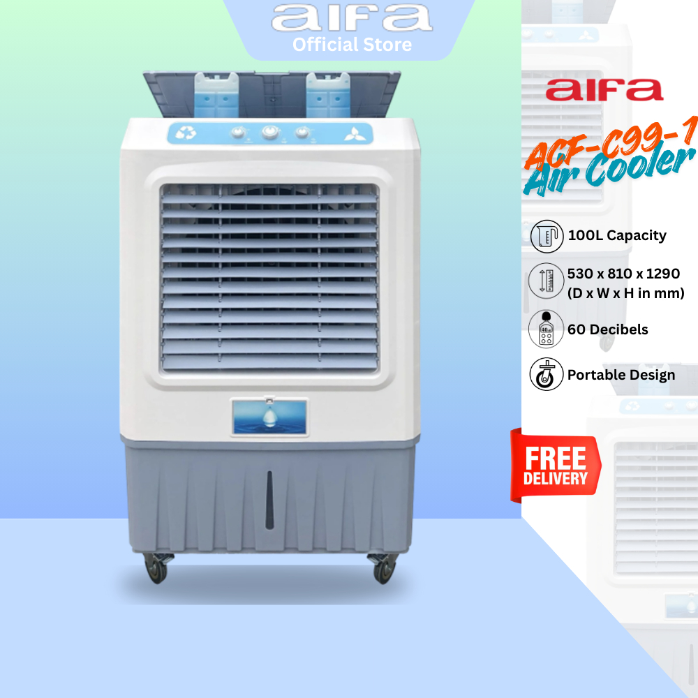 Aifa ACF-C99-1 Air Cooler, 10,000m³/h airflow, 100L water tank capacity ...