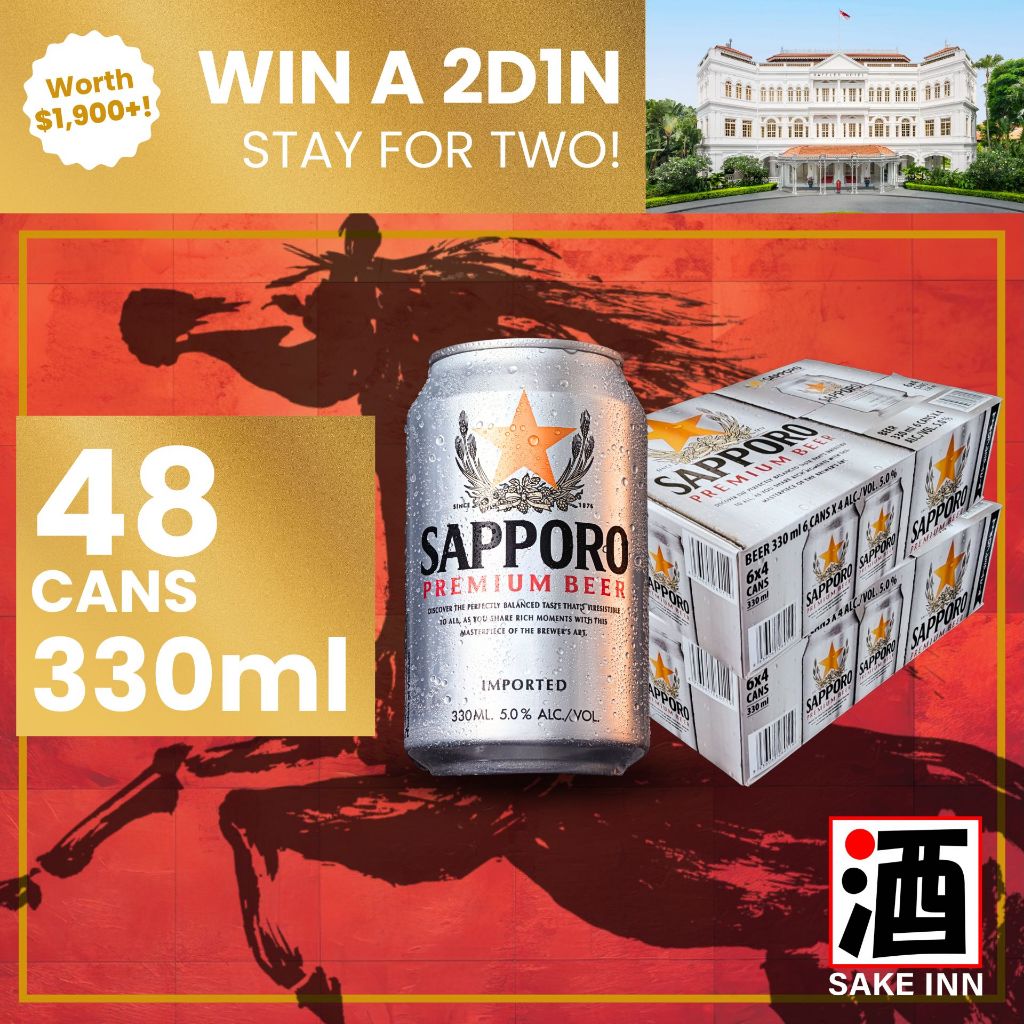 [Bundle of 2 Carton] Sapporo Premium Draft Beer Can (24x330ml) | Shopee ...
