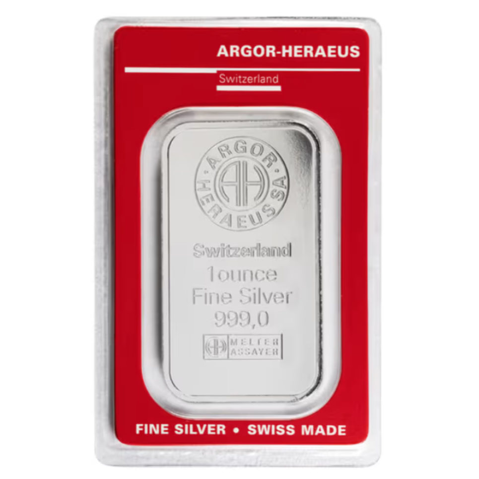 1oz Argor Heraeus .999 Silver Minted Bar (In Assay) | Shopee Singapore