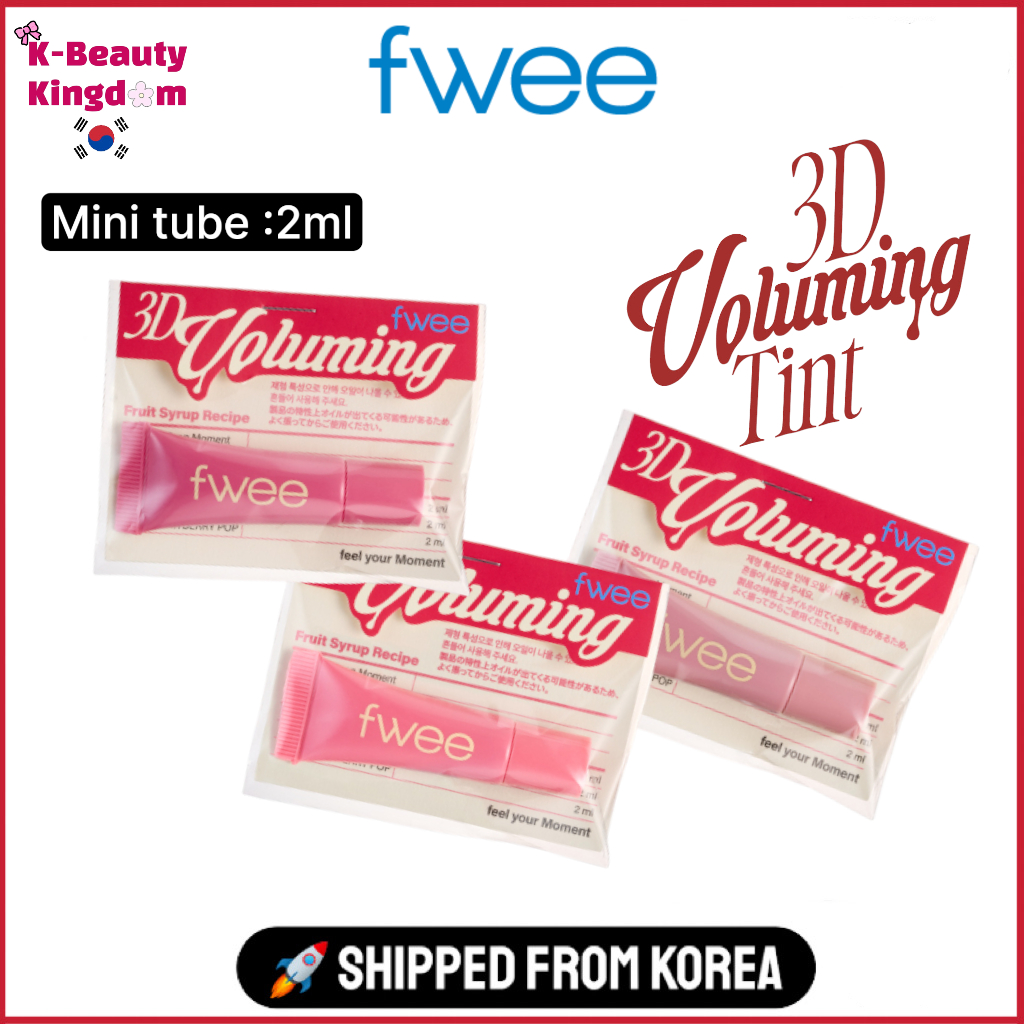 Fwee 3D Voluming Lip Tint - Mini tube 2ml – Glossy Lip Tint | Korean ...