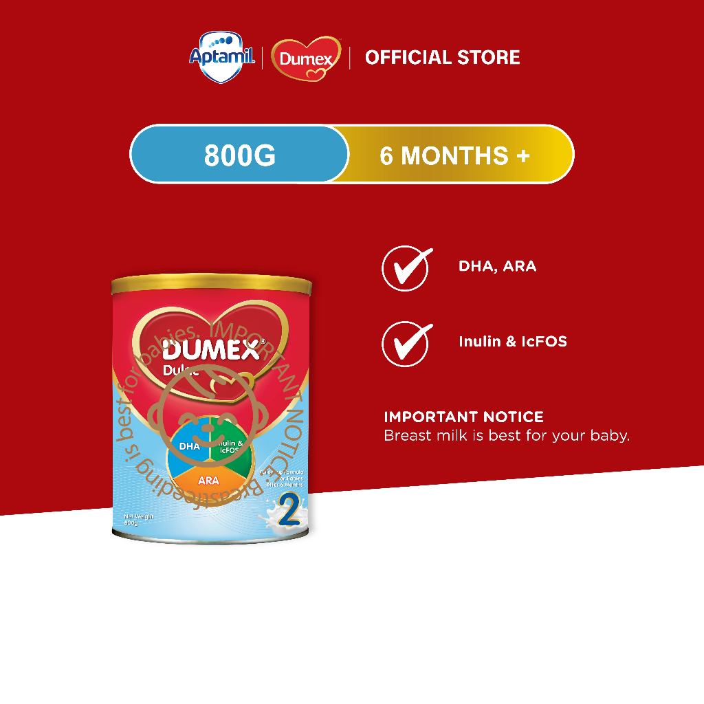 Dumex Dulac Stage 2 (800g) | Shopee Singapore