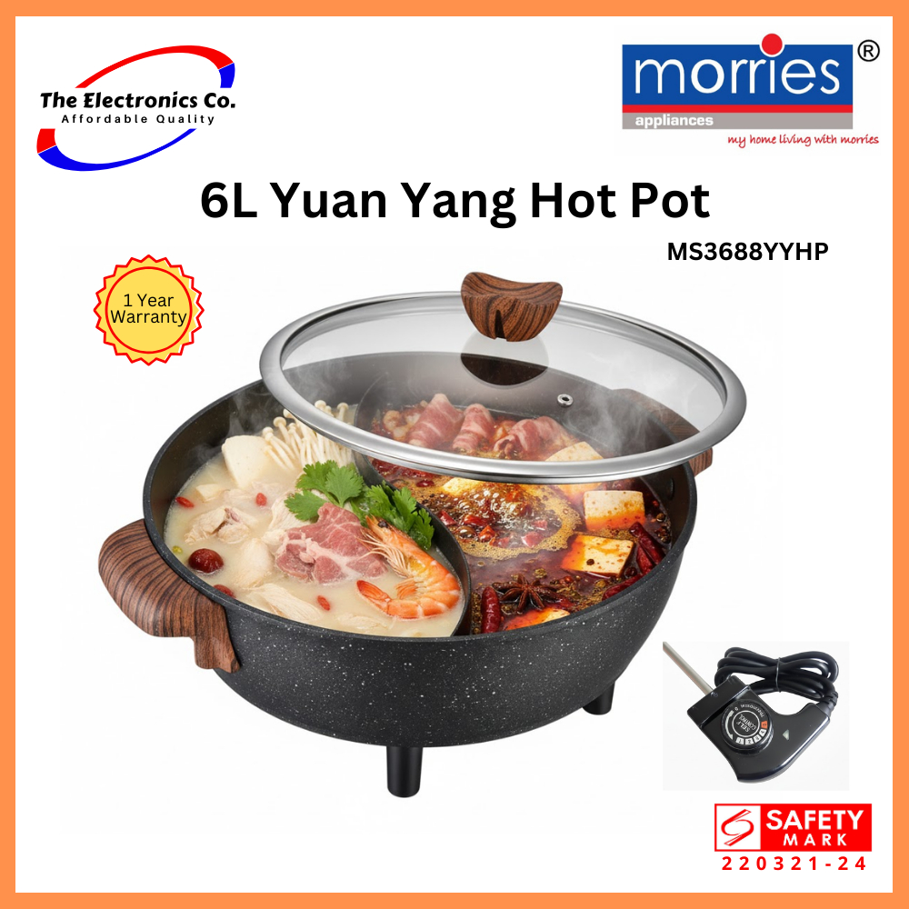 Morries 6L Yuan Yang Hot Pot MS3688YYHP OE | Shopee Singapore