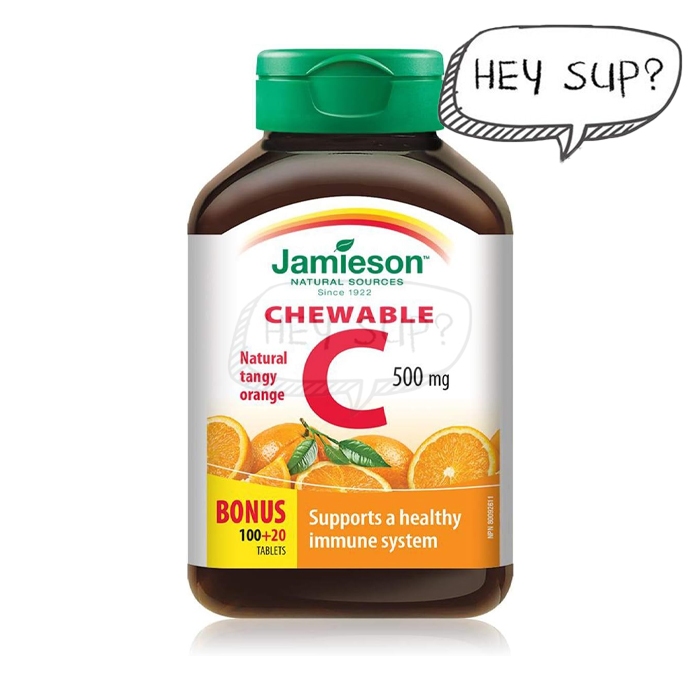 Jamieson Vitamin C 500mg 120 Chewable Tablets | Shopee Singapore