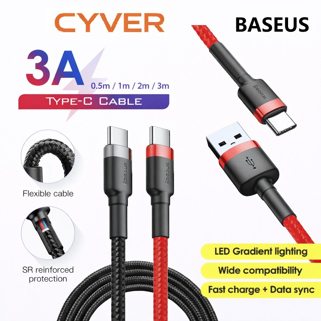 CYVER x Baseus | Vention 3A USB Type C Quick Charge USB-C Type Charger ...