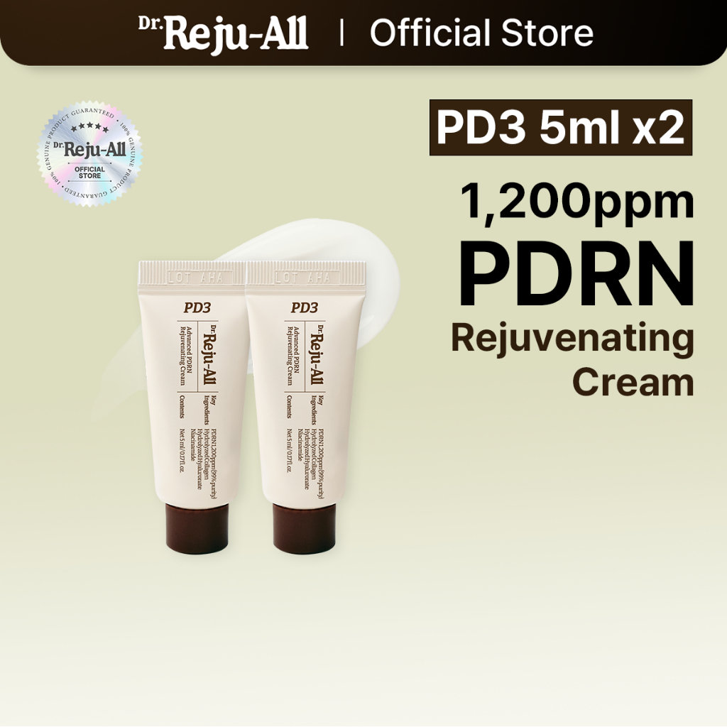 [Dr.Rejuall Official] (PD3 5ml x2) Advanced PDRN Rejuvenating Cream Dr ...
