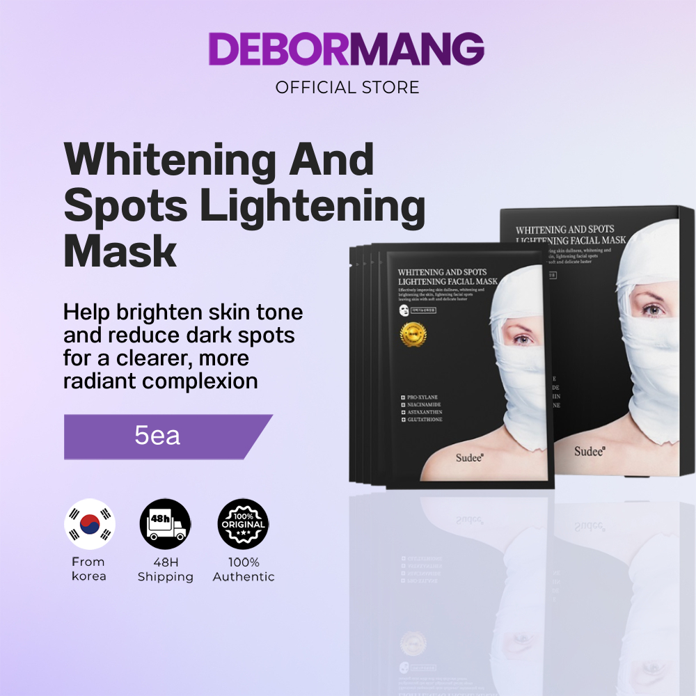 Sudee Whitening And Spots Lightening Facial Mask 5ea/box | Shopee Singapore