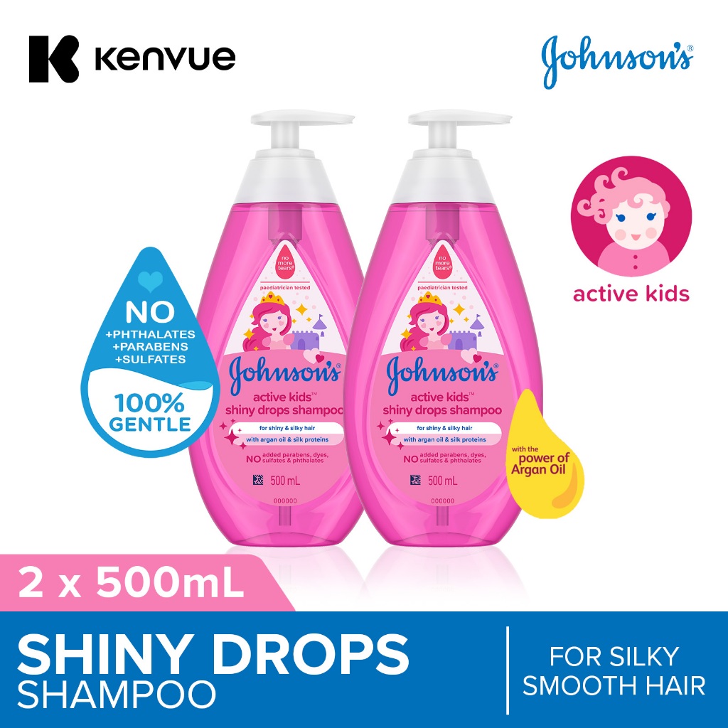 [Bundle of 2] Johnson's Baby Active Kids Shiny Drops Shampoo With The ...