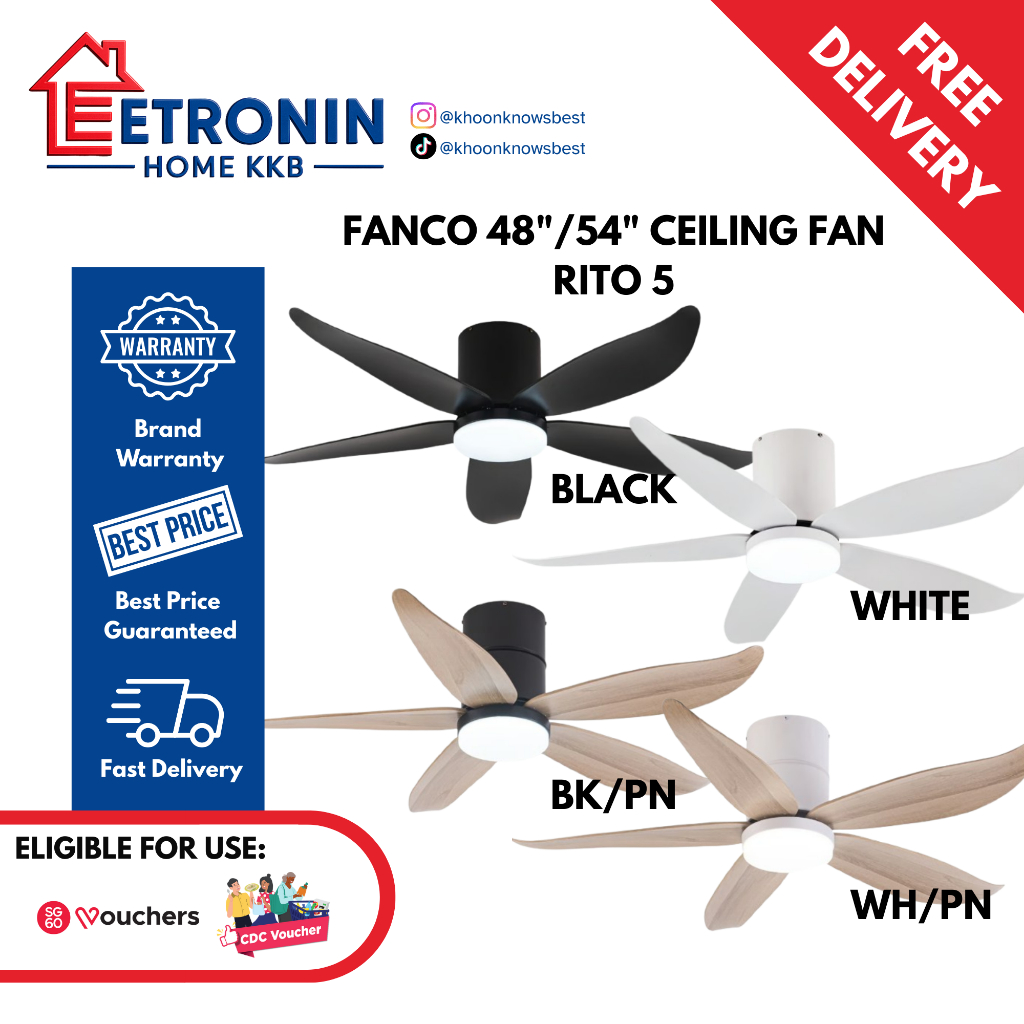 *FREE Installation* *Climate Voucher Eligible* Fanco 48"/54" DC Ceiling ...