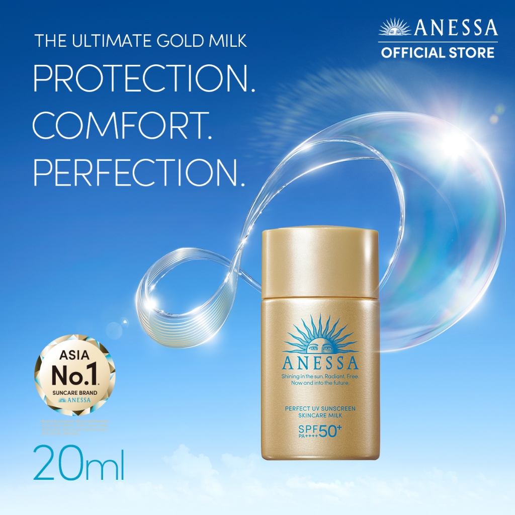 Anessa Perfect UV Sunscreen Skincare Milk 20ml | Shopee Singapore