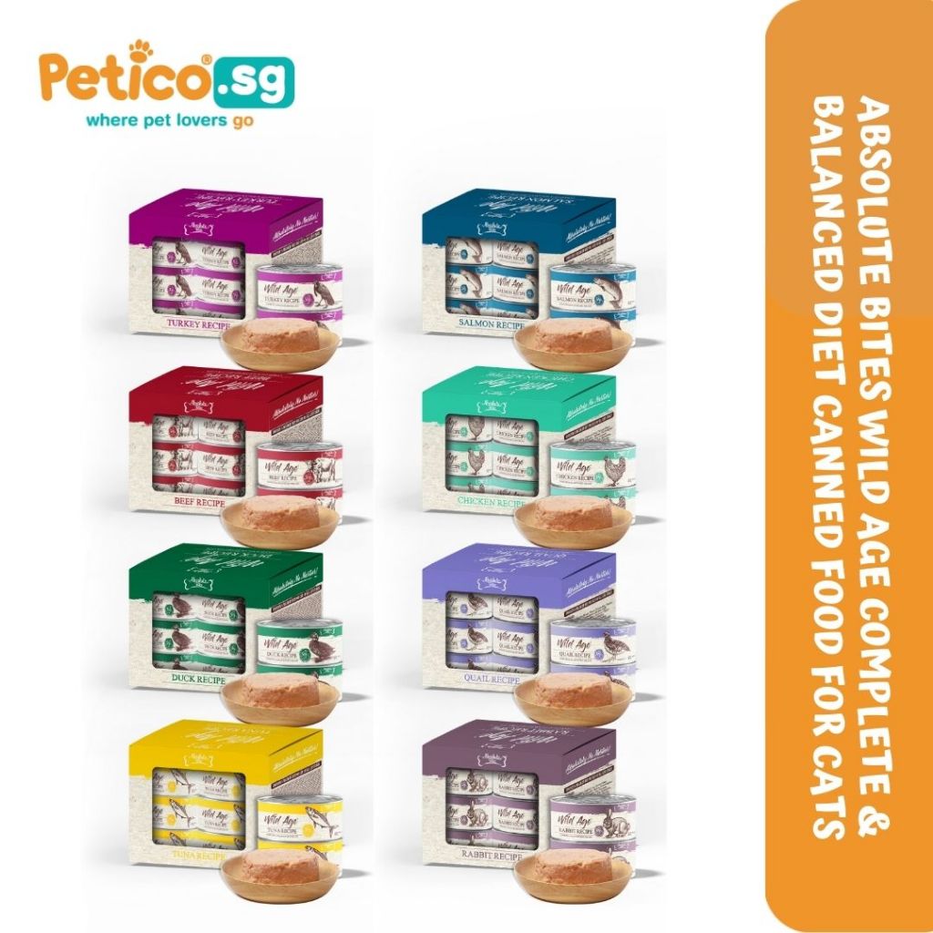 [BOX OF 6] Absolute Bites Wild Age Cat 80g Complete & Balanced Diet ...