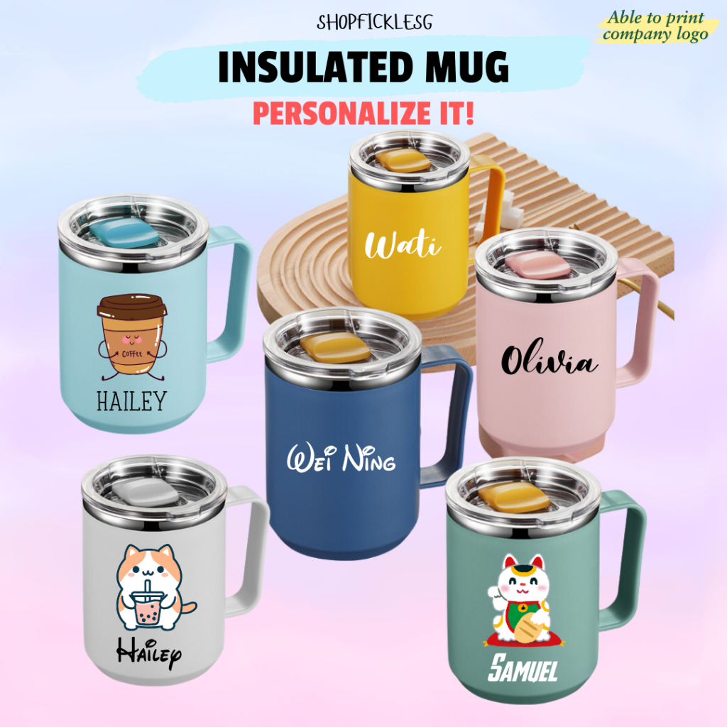 *SG INSTOCK* Personalised Gift Customised Insulated Mug Leak Proof ...