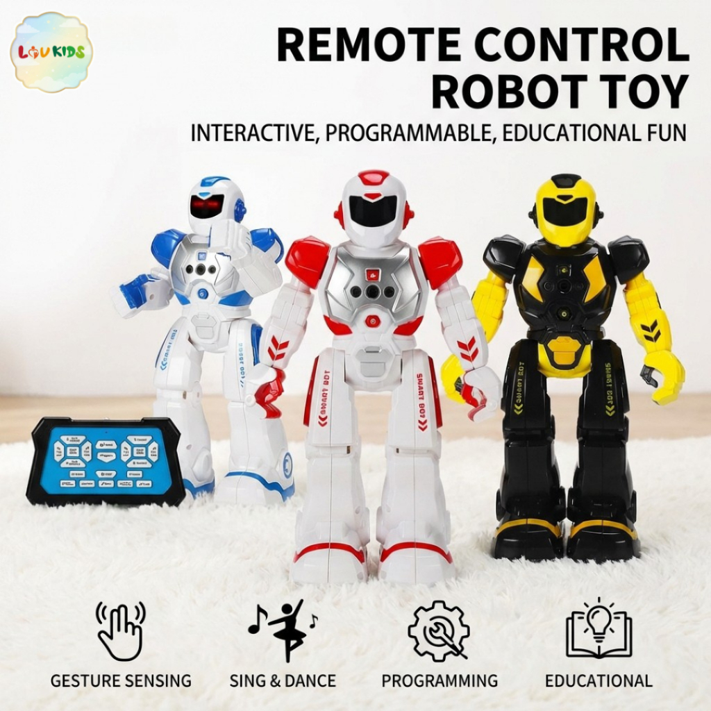 Interactive Robot Toy for Kids | Smart Induction Robot with Light ...